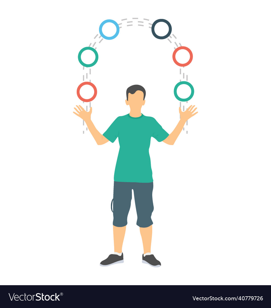Juggler Royalty Free Vector Image - VectorStock