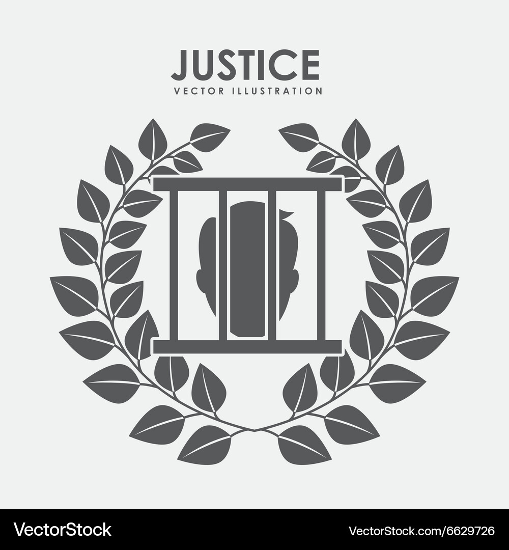Justice and law design Royalty Free Vector Image