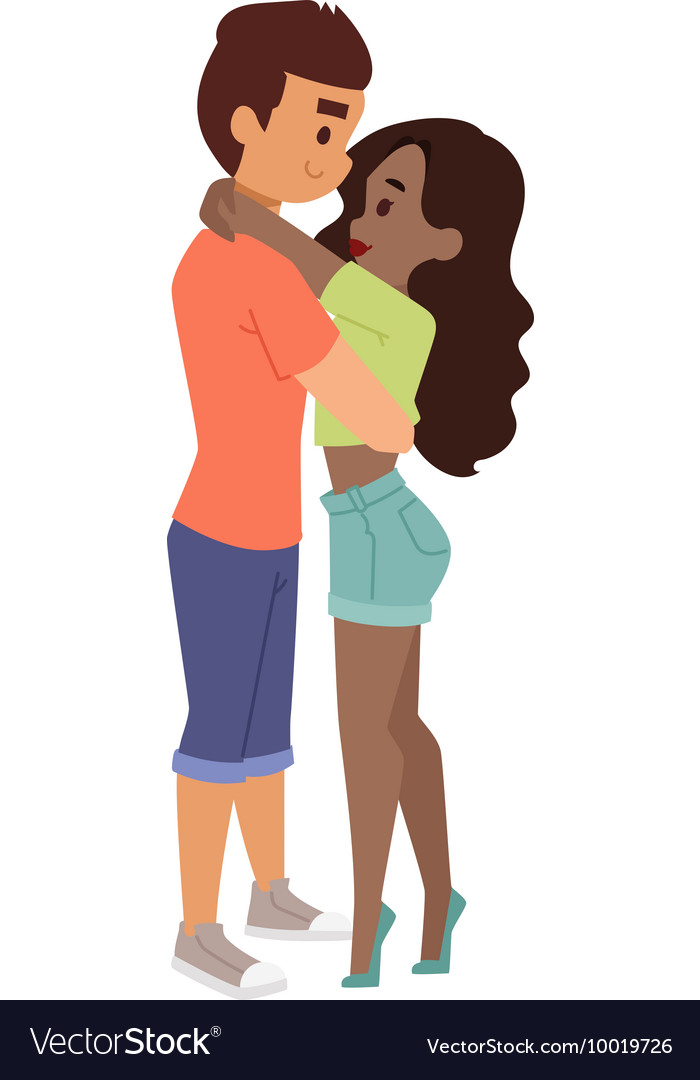 Kissing Couple Royalty Free Vector Image Vectorstock