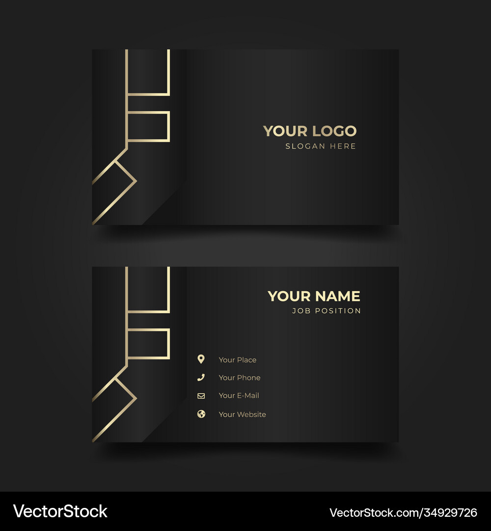 Print business card template Royalty Free Vector Image