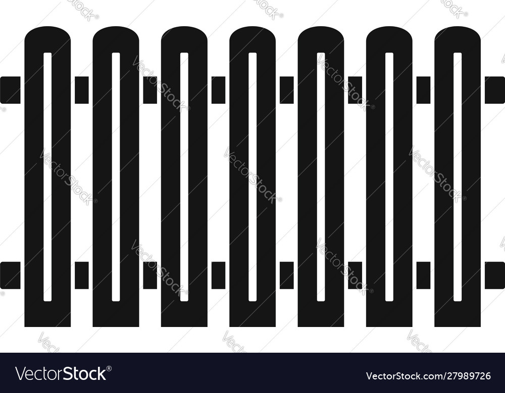 Security fence icon simple style Royalty Free Vector Image