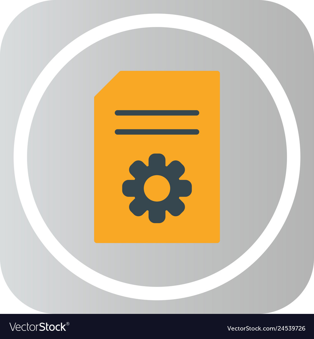 Setting document icon Royalty Free Vector Image