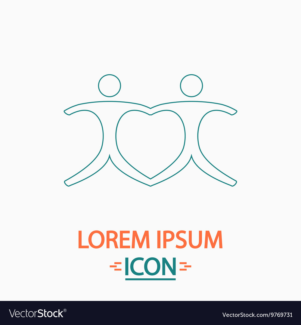 Pair computer symbol Royalty Free Vector Image