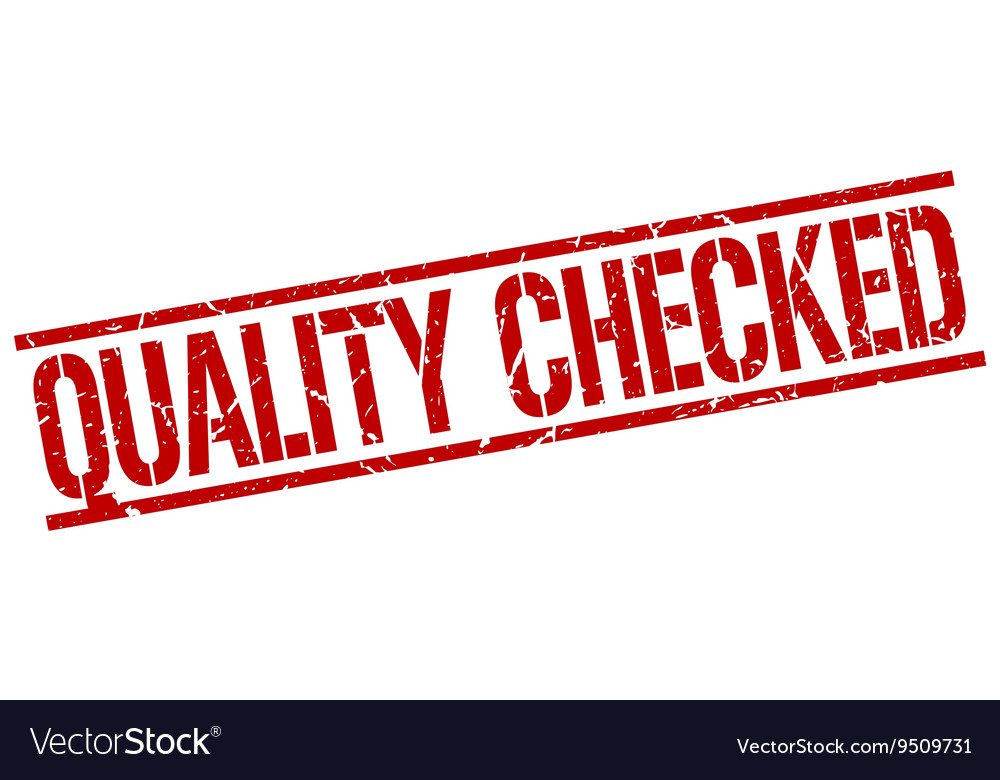 Quality checked stamp Royalty Free Vector Image