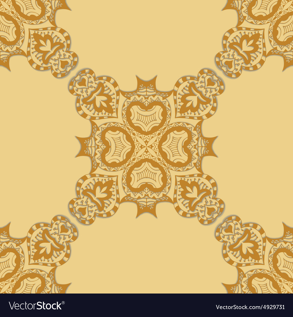 Seamless yellow pattern Royalty Free Vector Image