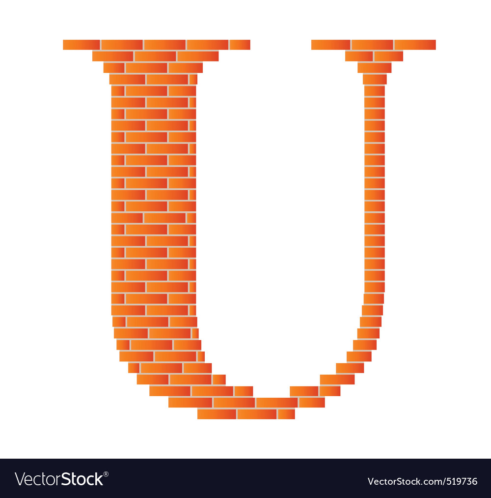 Letter u Royalty Free Vector Image - VectorStock