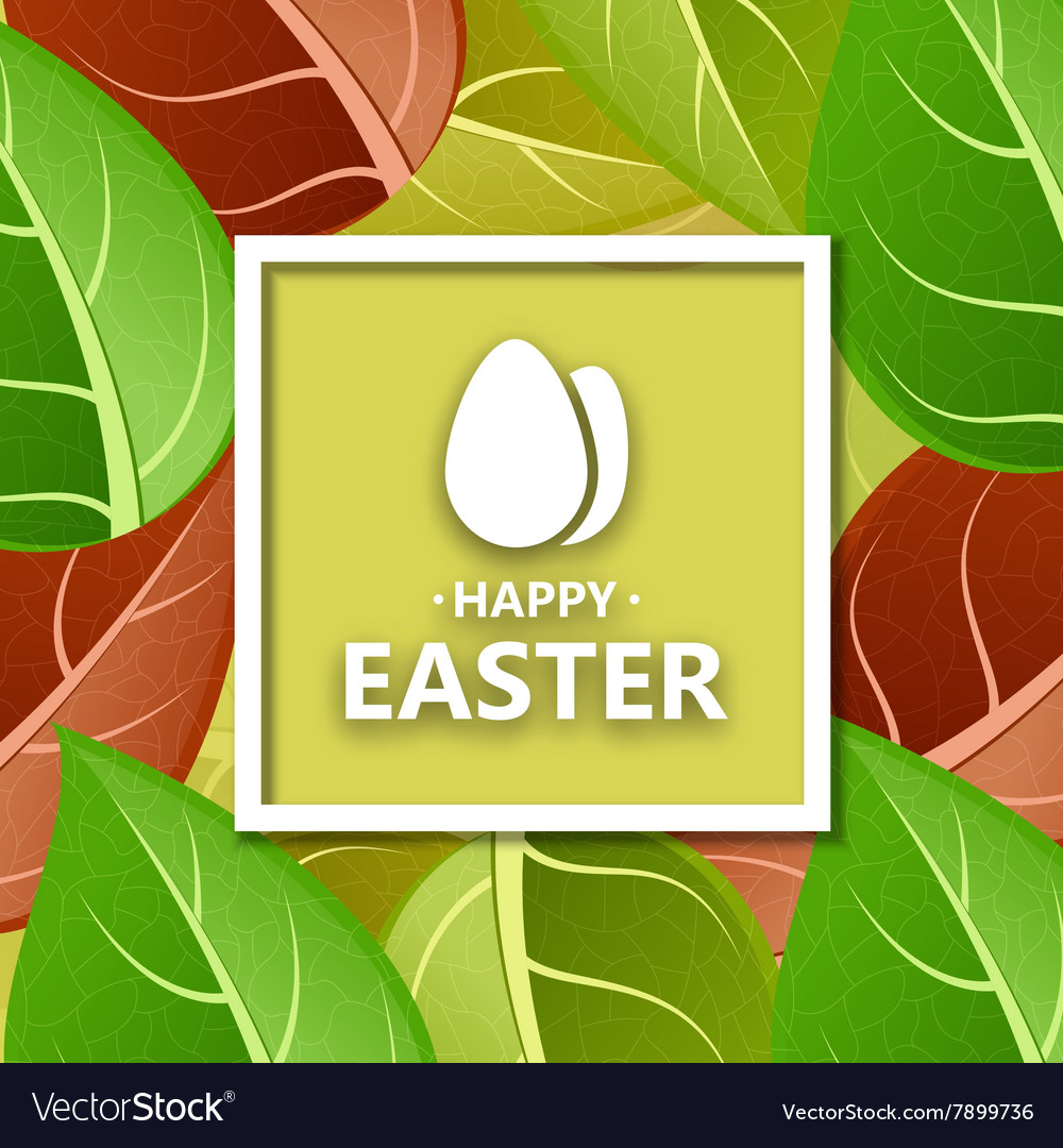 Modern happy easter background Royalty Free Vector Image