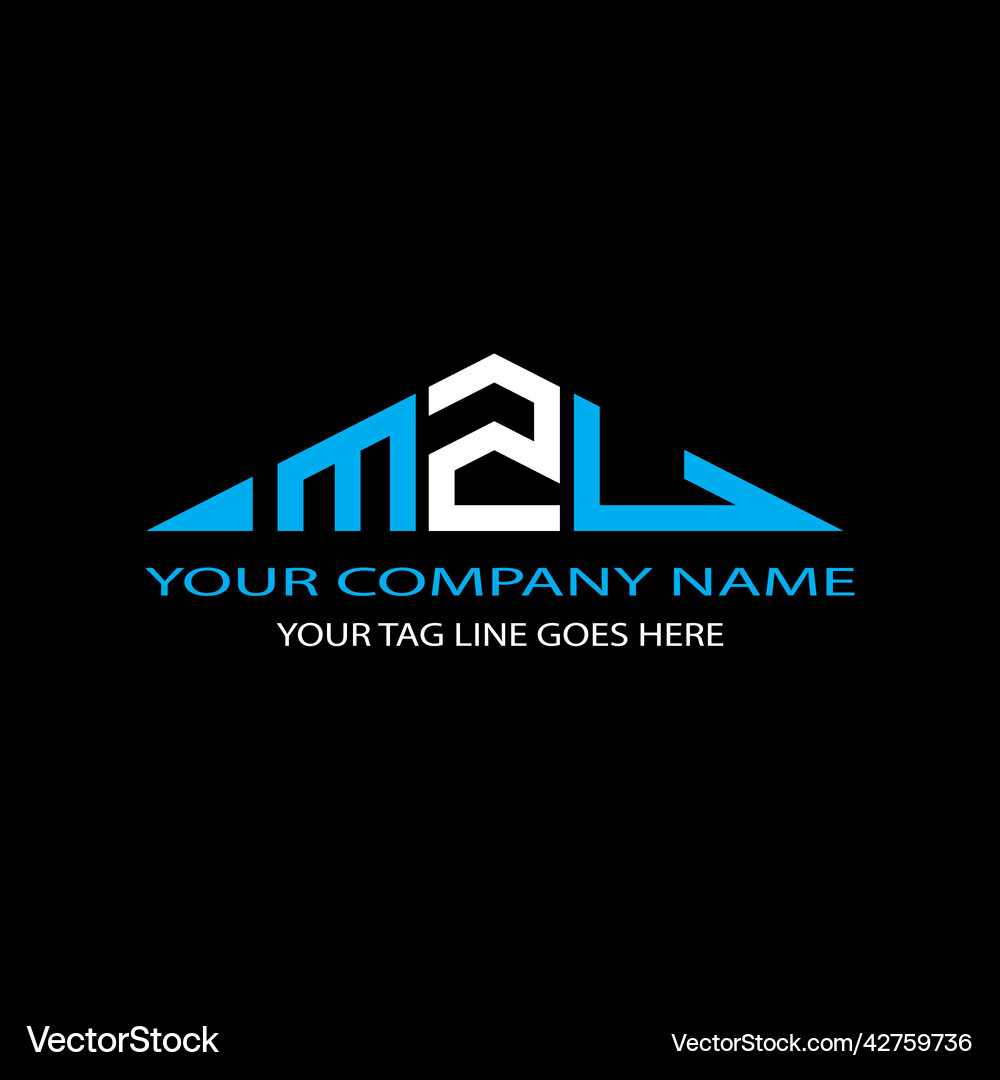 Mzu letter logo creative design with graphic Vector Image