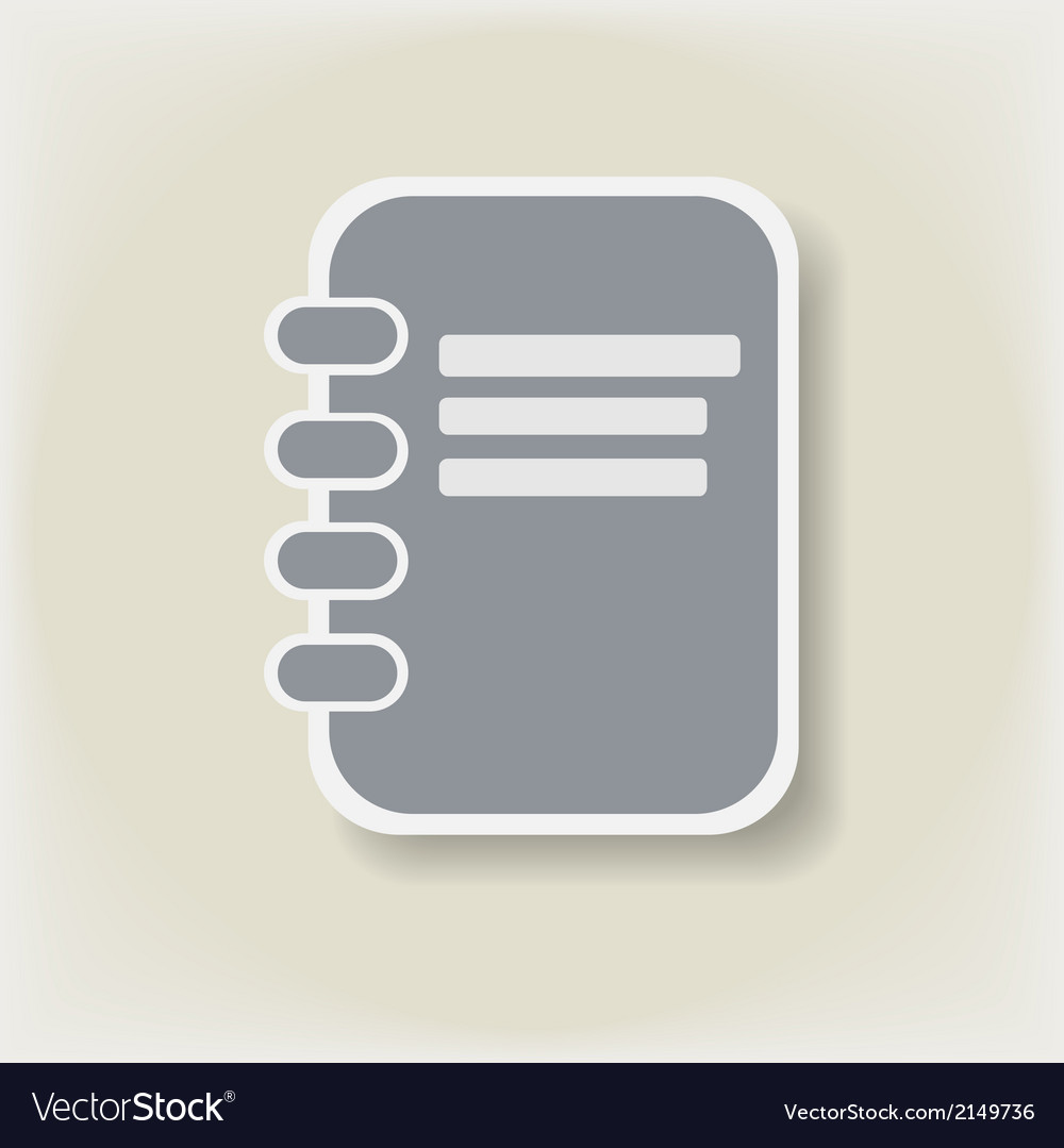 Notebook Royalty Free Vector Image - VectorStock