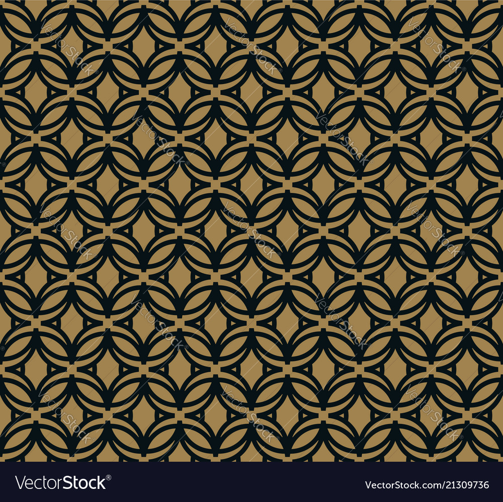 Seamless pattern intersecting thin gold lines Vector Image