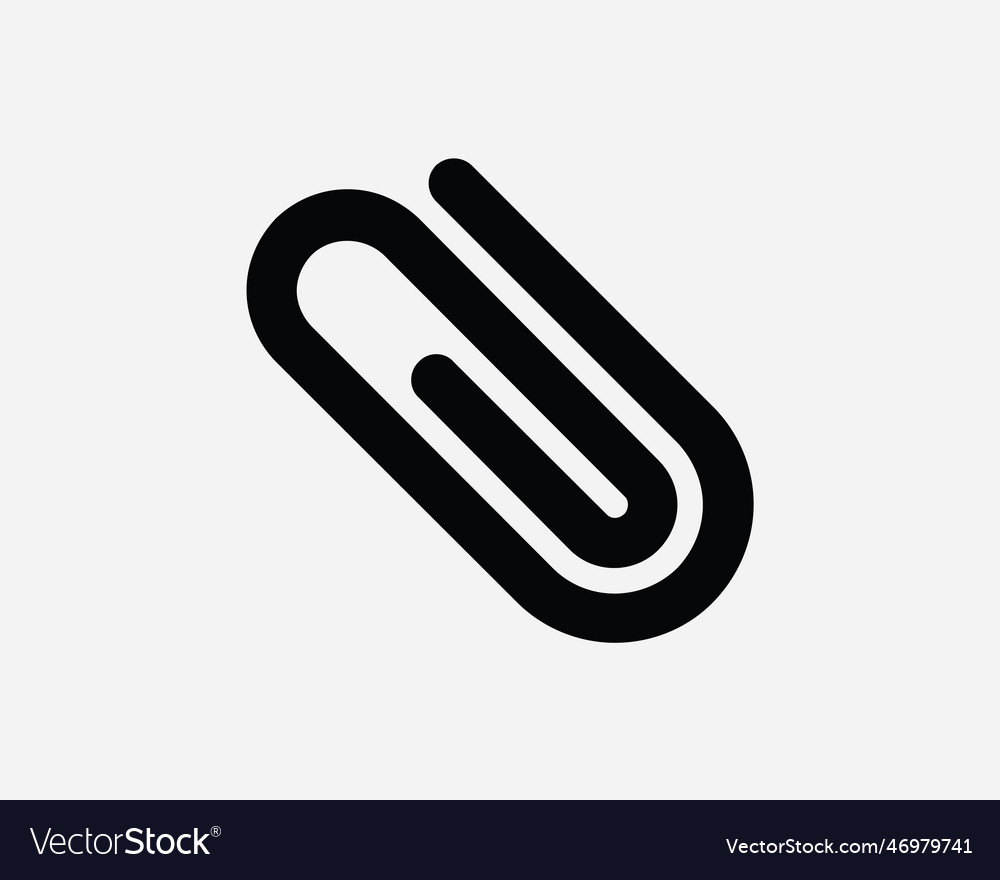 Attachment icon Royalty Free Vector Image - VectorStock