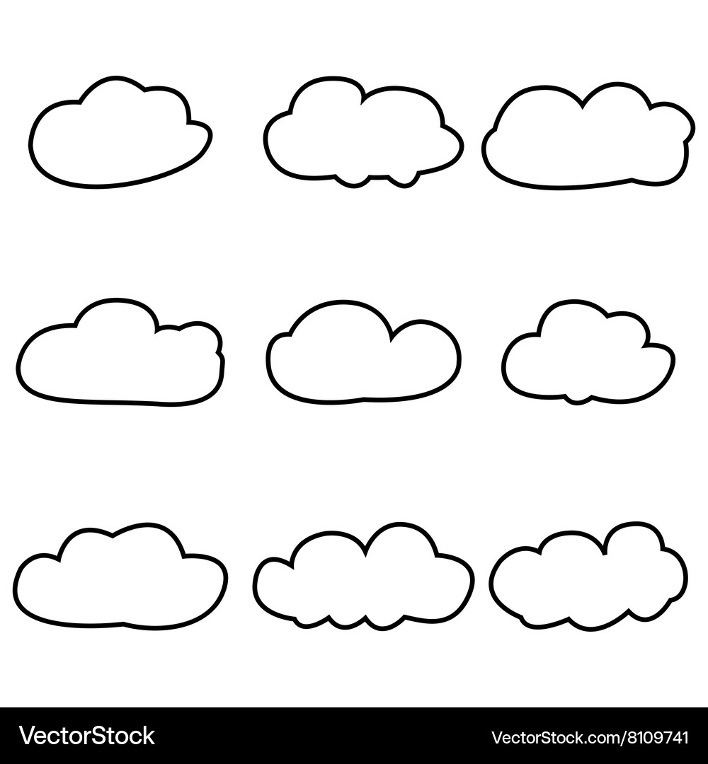 Clouds 2 Royalty Free Vector Image - VectorStock