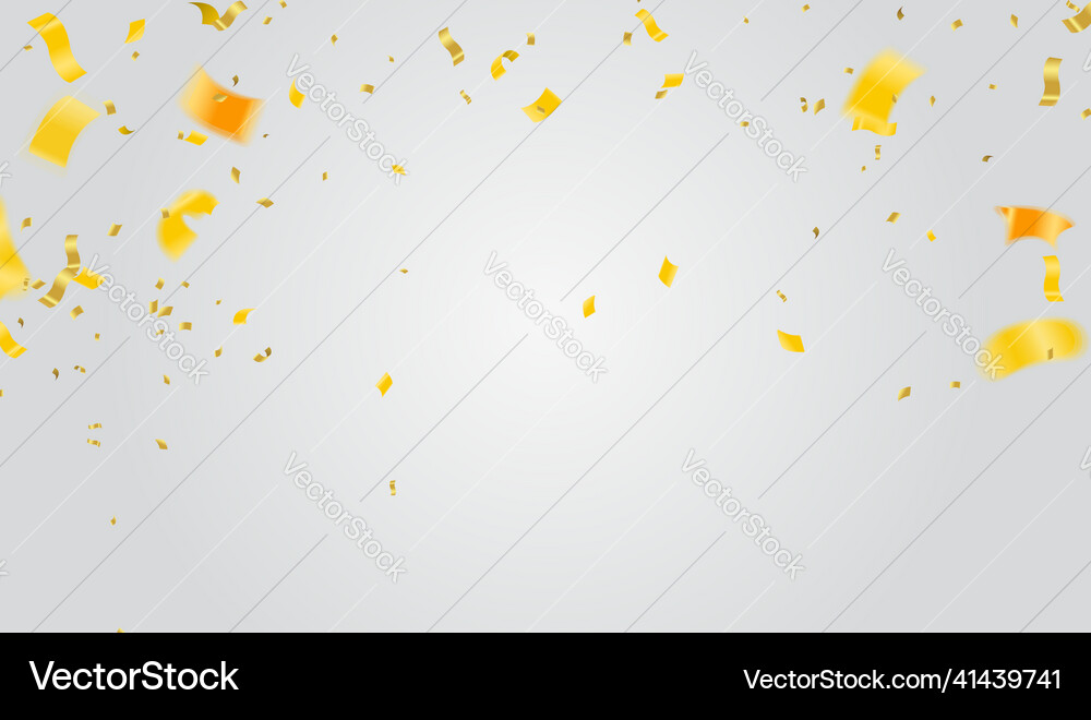 Confetti concept design template holiday happy Vector Image