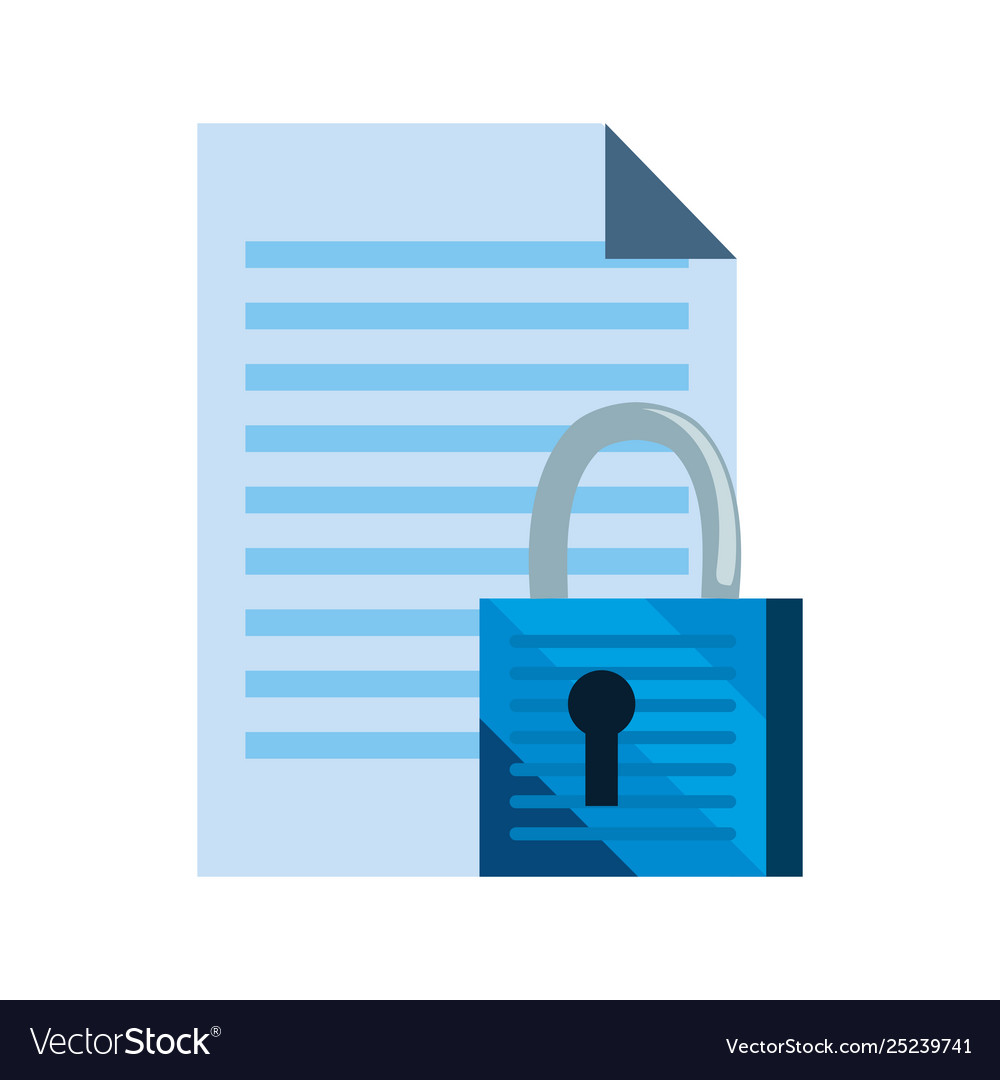 Cybersecurity data protection Royalty Free Vector Image