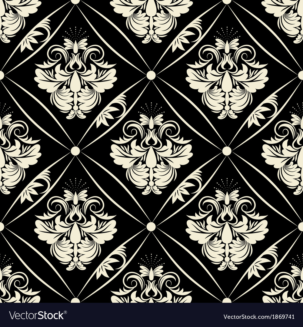 Damask pattern Royalty Free Vector Image - VectorStock