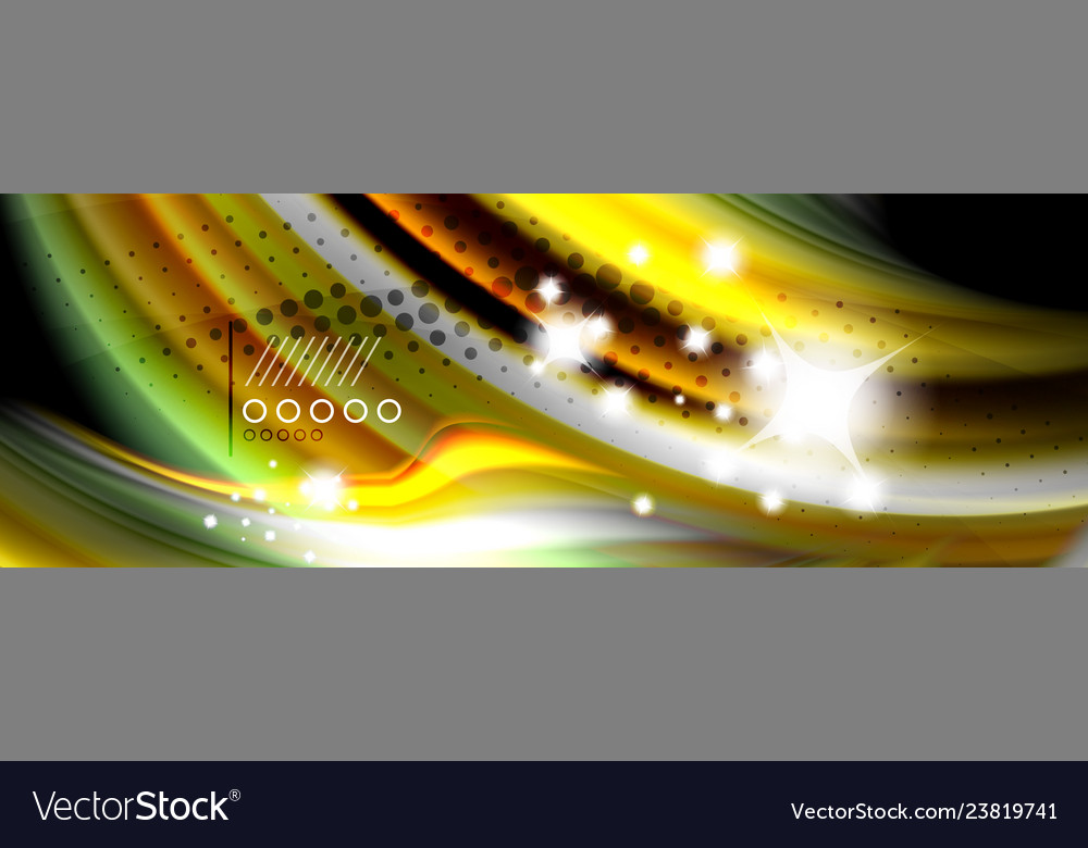 Fluid liquid wave pattern Royalty Free Vector Image