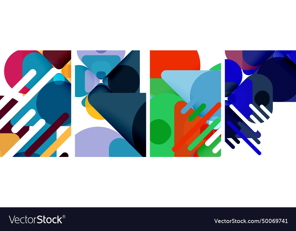 Geometric elements abstract backgrounds for Vector Image