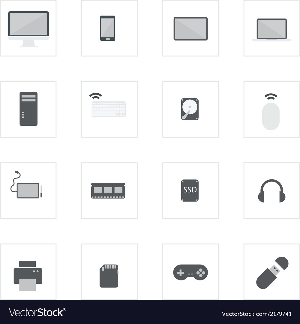 Icon ComputerDevice Royalty Free Vector Image - VectorStock