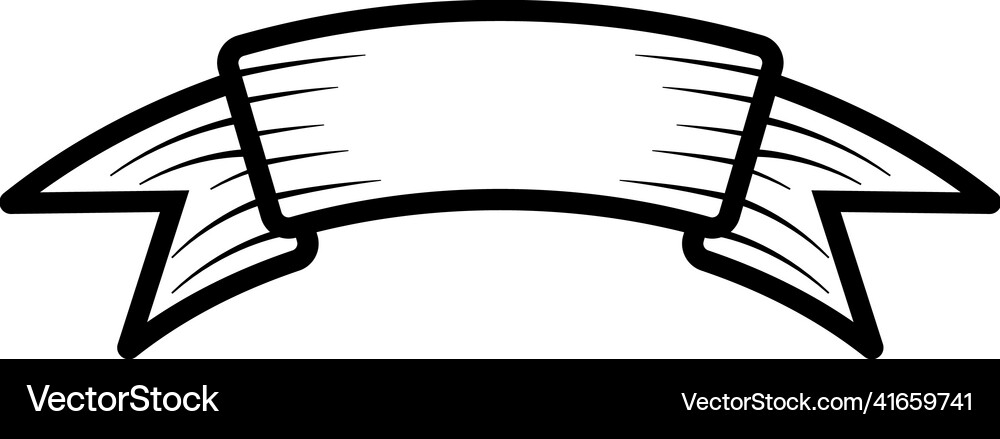 Ribbon banner icon design template isolated Vector Image