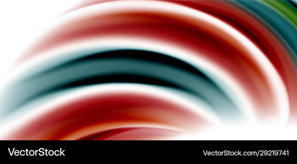 Silk smooth lines on white liquid fluid color Vector Image