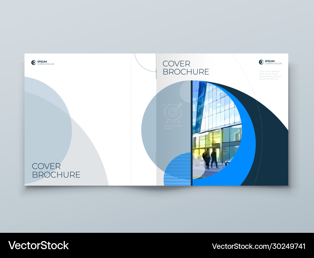 Square cover with minimal geometric design modern Vector Image