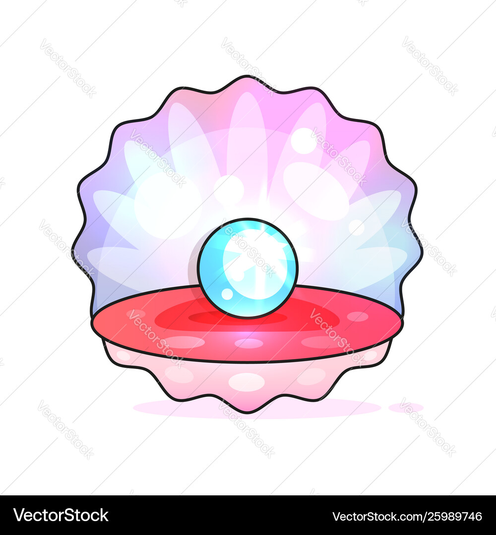 Finest quality beautiful natural open pearl shell Vector Image