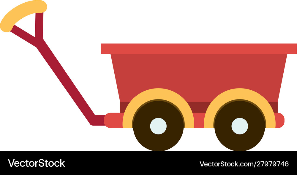 Isolated cart toy design Royalty Free Vector Image