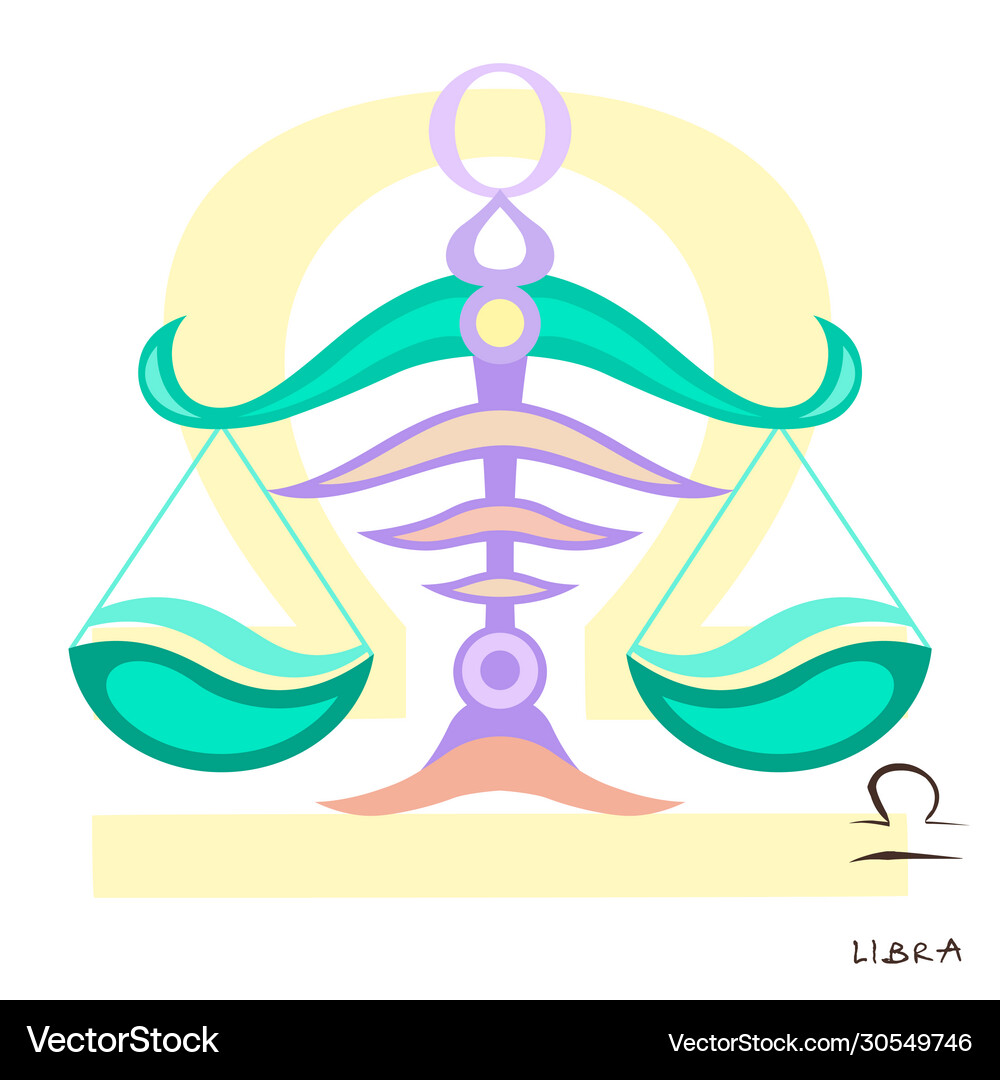Libra icon libra symbol of Royalty Free Vector Image