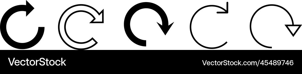 Refresh icon reload sign and symbol updat Vector Image