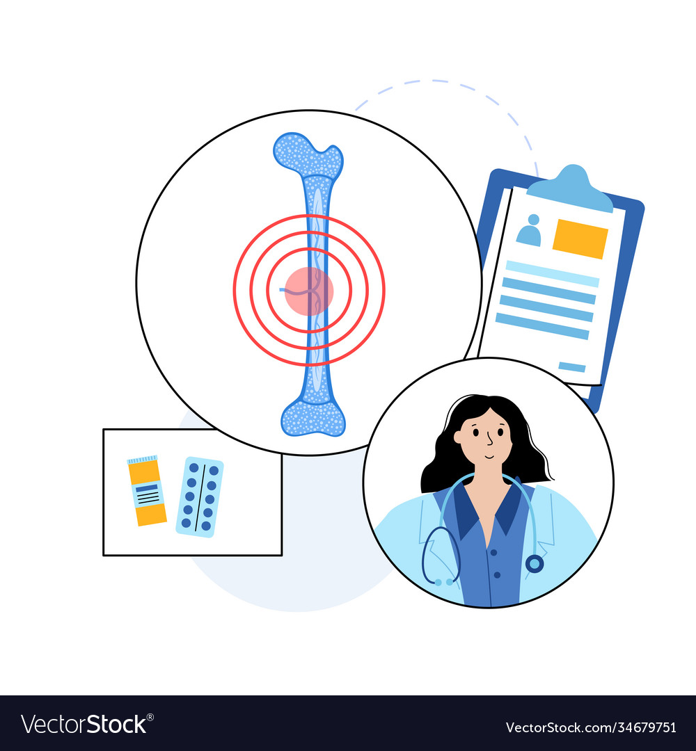 Bones template concept Royalty Free Vector Image