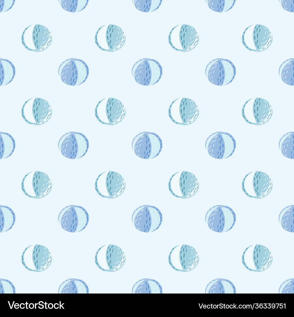 Children seamless sport pattern with blue beach Vector Image