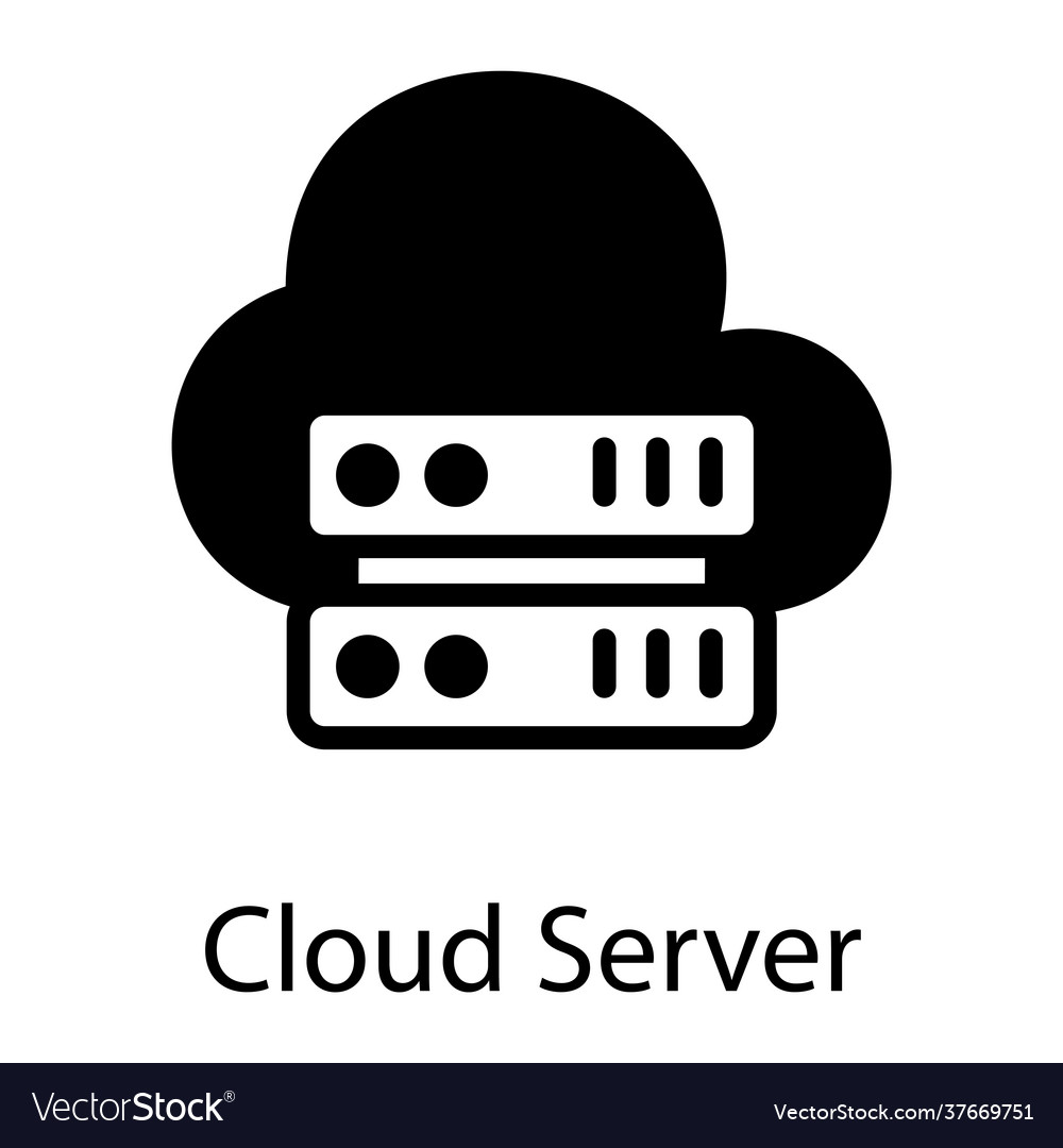 Cloud server Royalty Free Vector Image - VectorStock