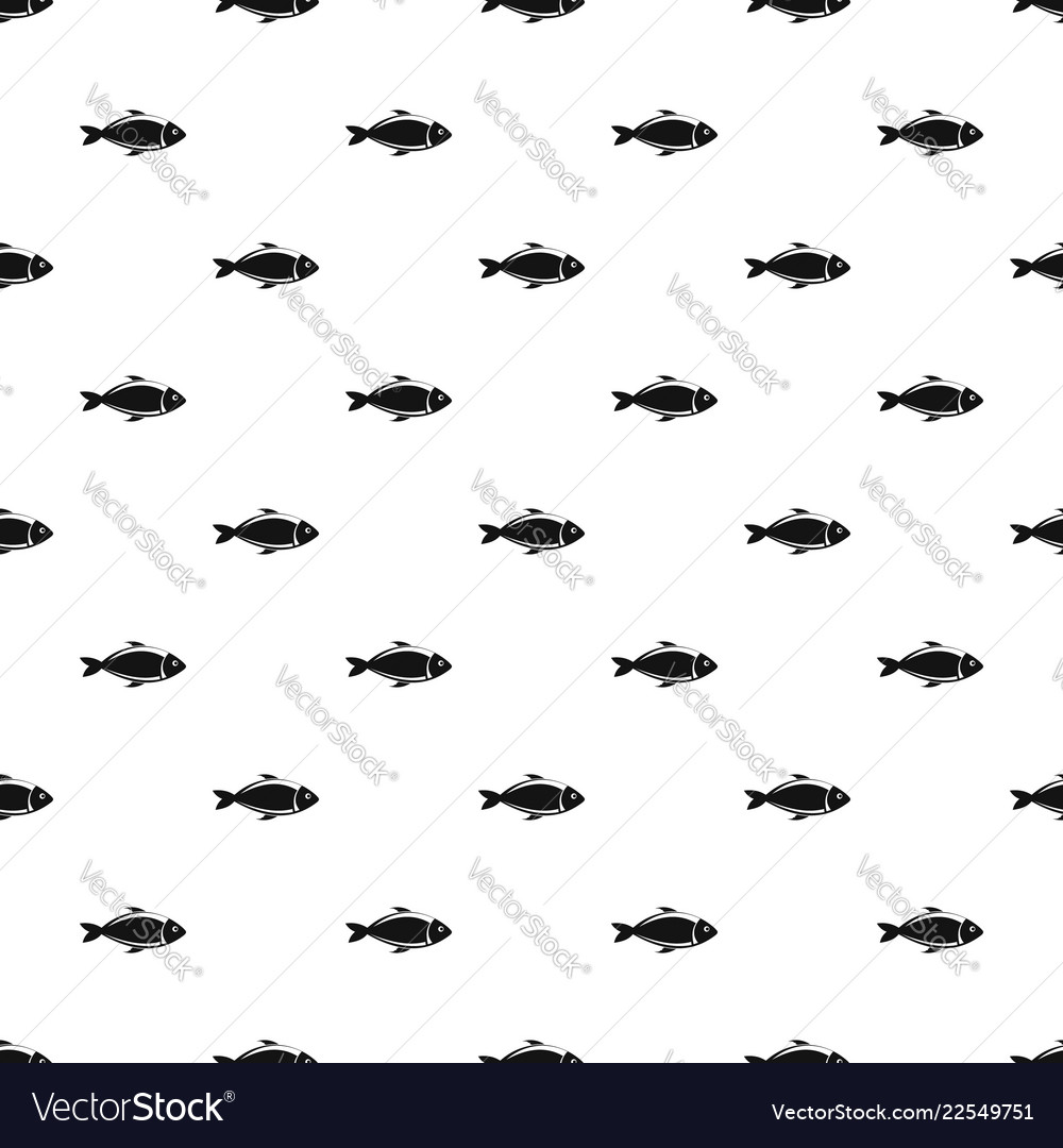 Fish pattern seamless Royalty Free Vector Image