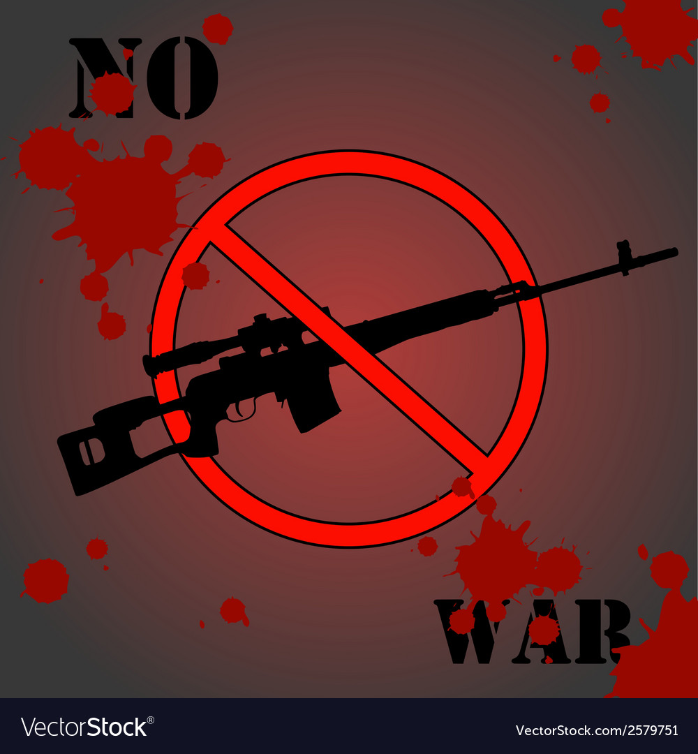 No war Royalty Free Vector Image - VectorStock