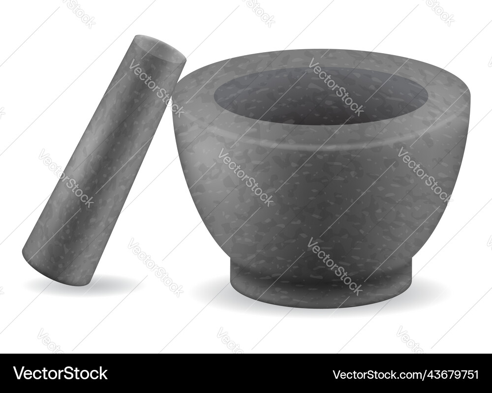 Spice stone mortar stock Royalty Free Vector Image