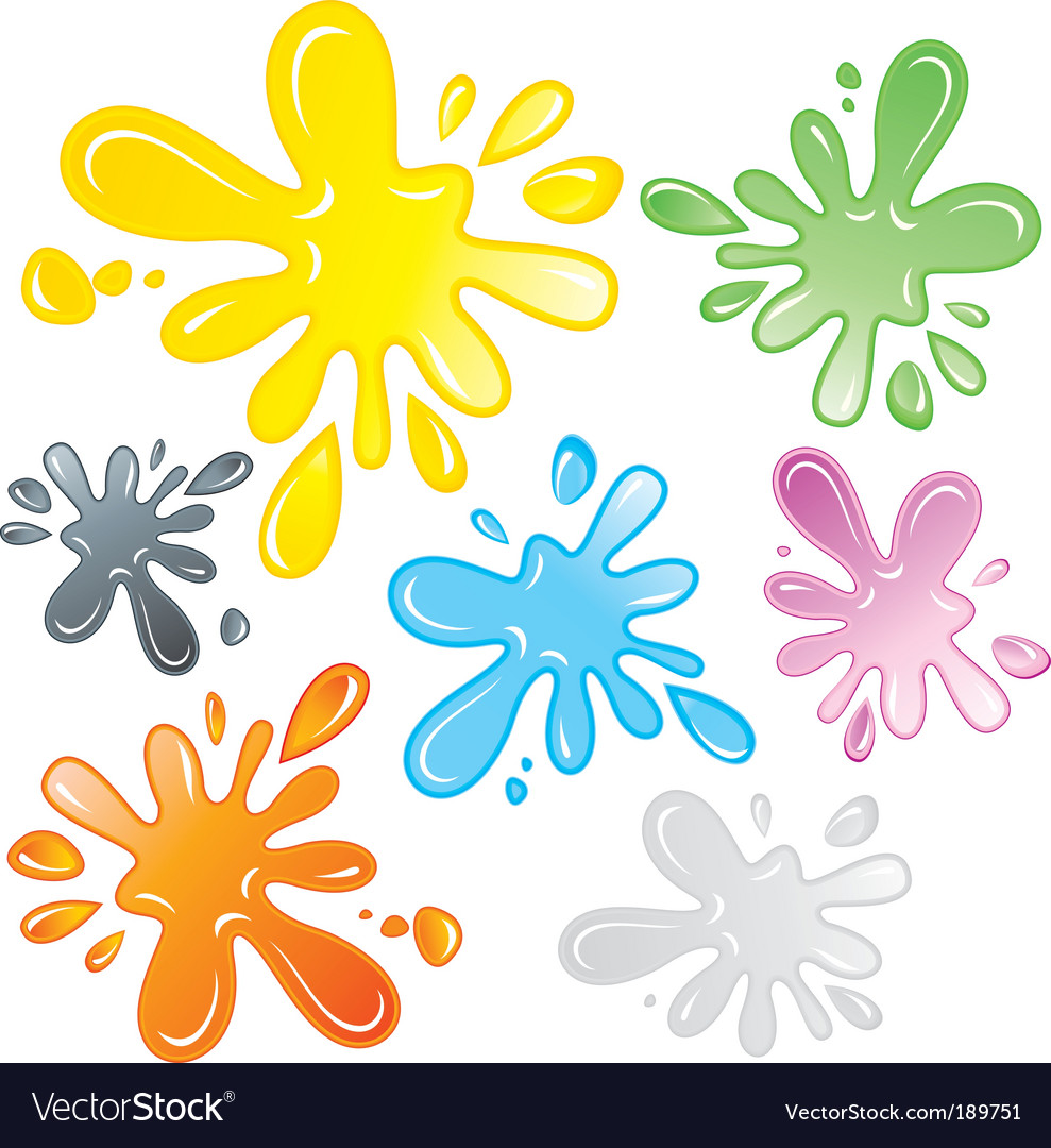 Splashes Royalty Free Vector Image - VectorStock Splashes Royalty Free Vector Image - VectorStock