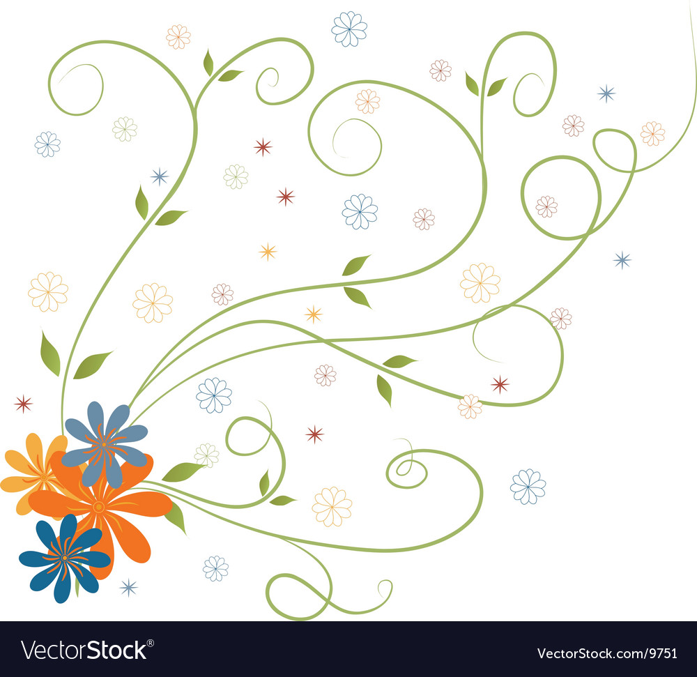 Spring floral Royalty Free Vector Image - VectorStock