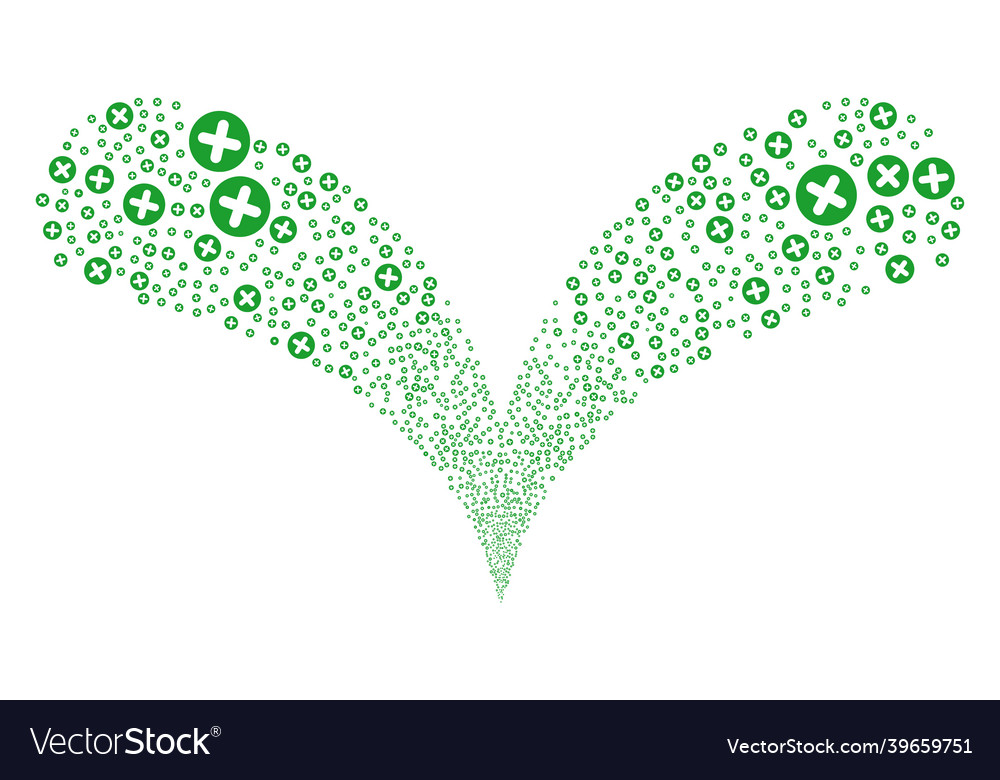 Veterinary plus double firework salute Royalty Free Vector