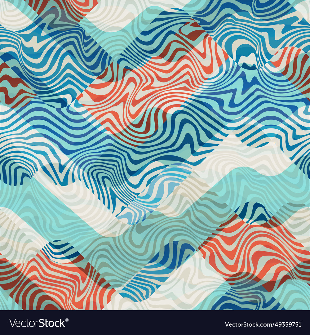 Water abstract seamless pattern Royalty Free Vector Image