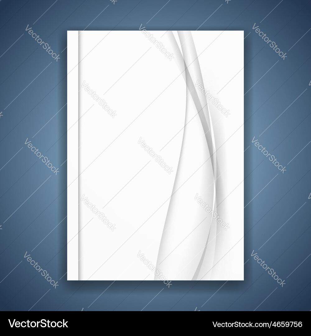 Abstract modern swoosh wave line brochure Vector Image