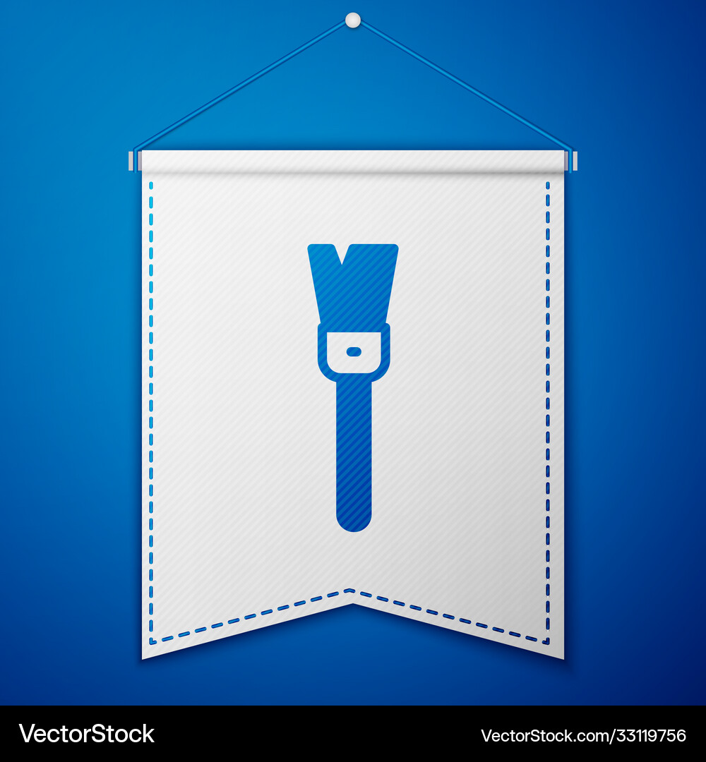 Blue paint brush icon isolated on background Vector Image