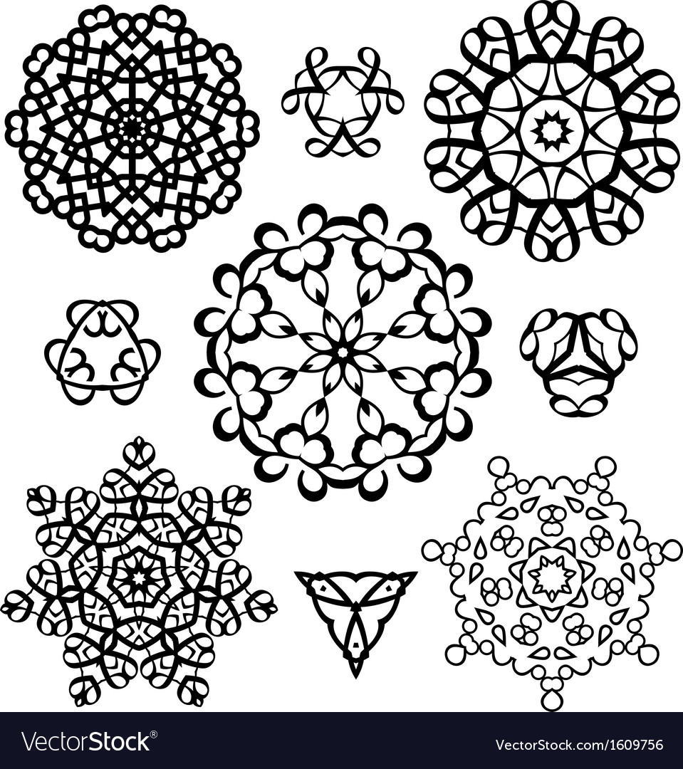 Creative design elements and ornaments Royalty Free Vector
