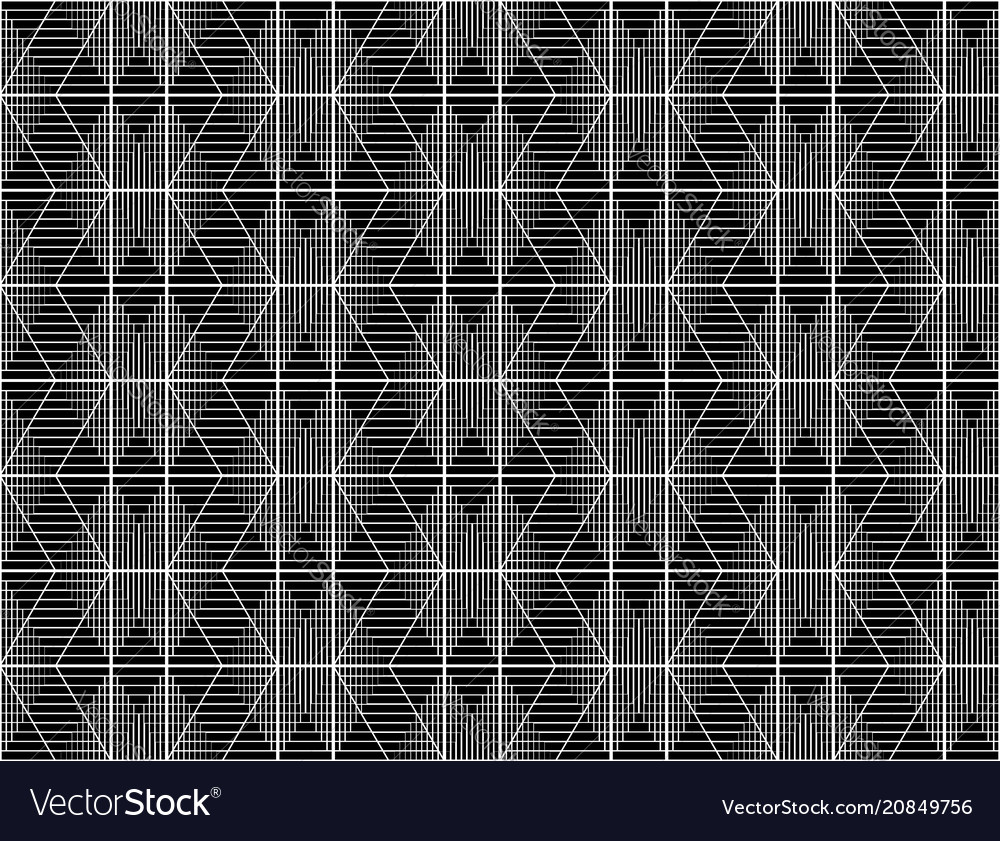 Design seamless monochrome grid pattern Royalty Free Vector