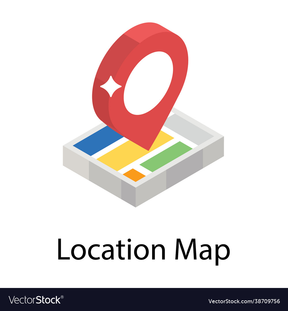 Location map Royalty Free Vector Image - VectorStock