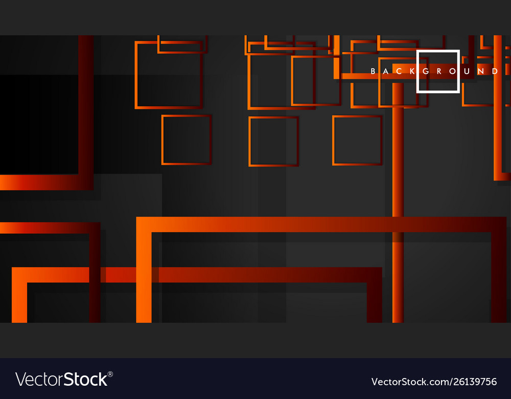 Modern abstract squares backgrounds with a black Vector Image