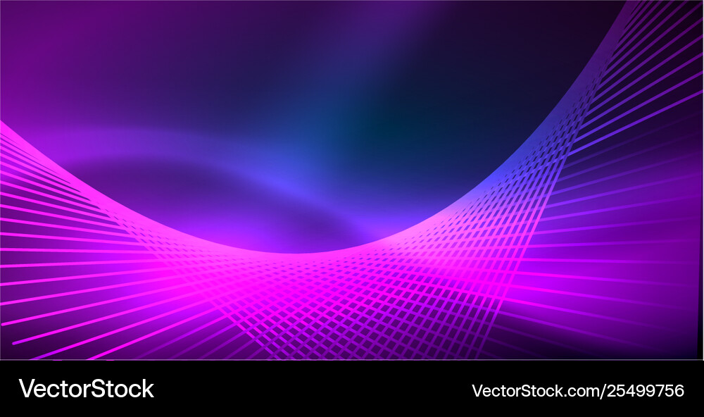 Neon glowing techno lines blue hi-tech futuristic Vector Image