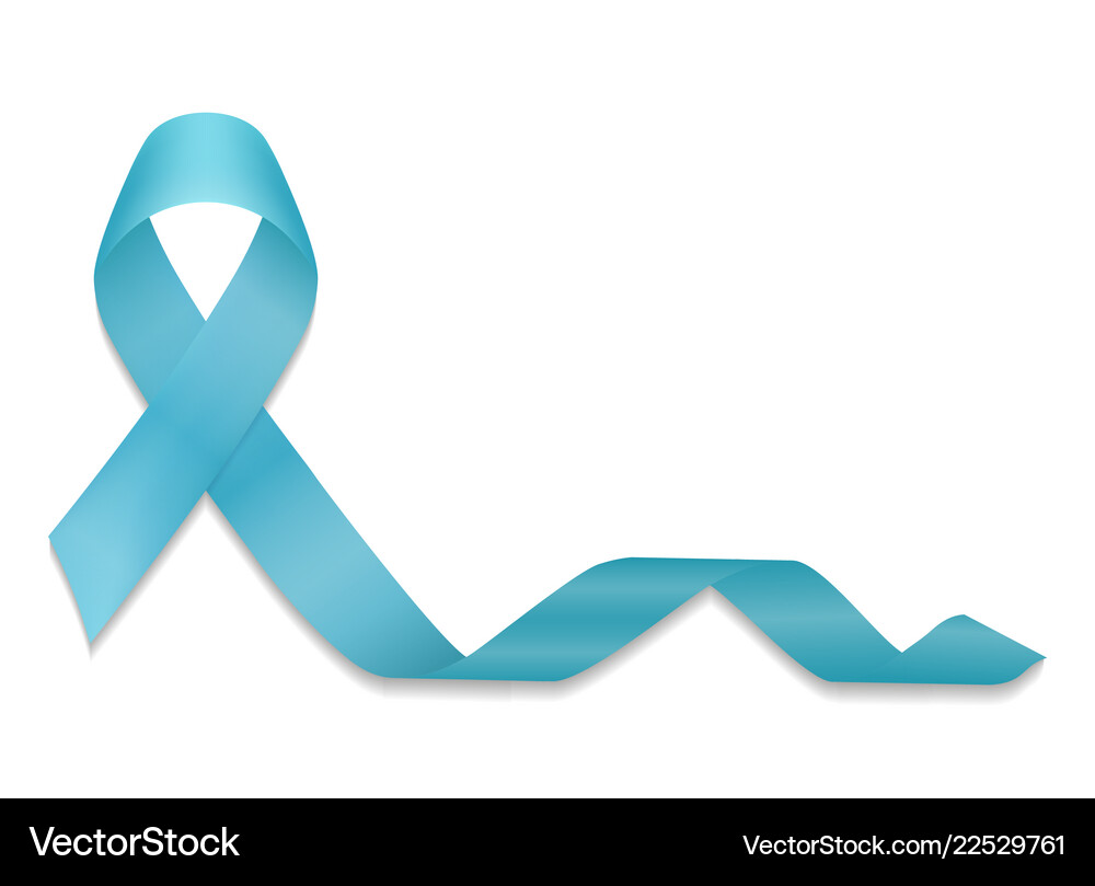 Blue ribbon isolated on white background Vector Image