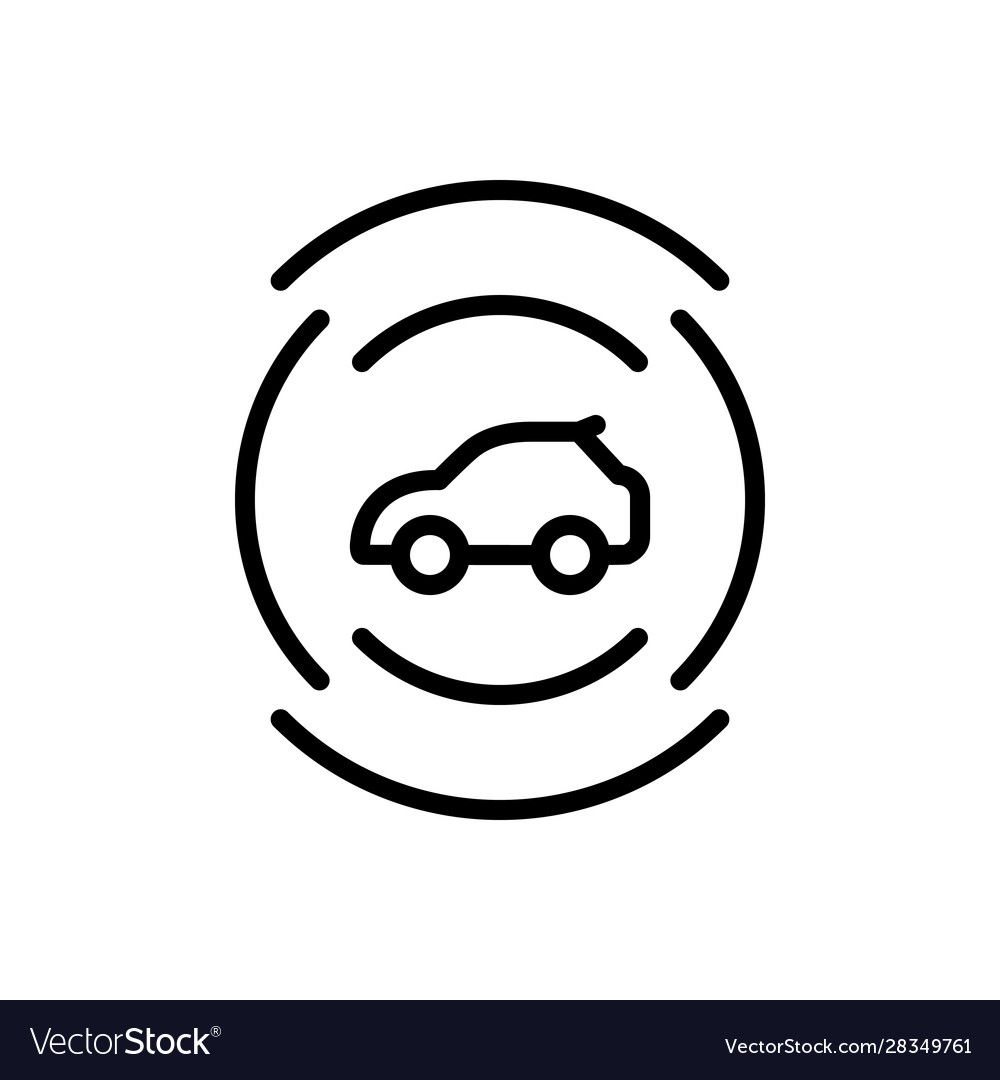 Car sensor Royalty Free Vector Image - VectorStock