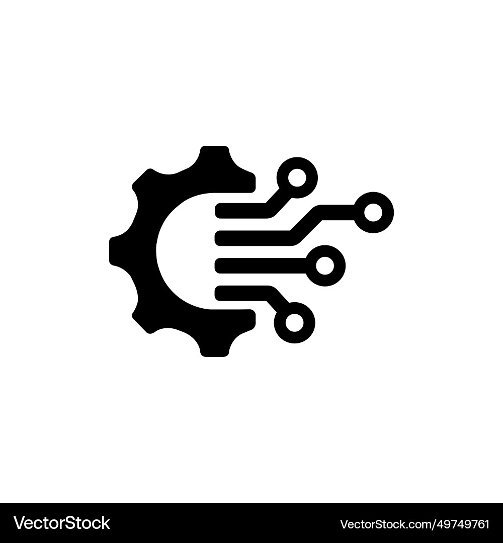 Eps10 of a black digital icon Royalty Free Vector Image