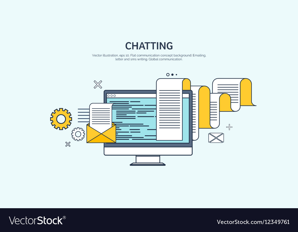 Flat background coding Royalty Free Vector Image